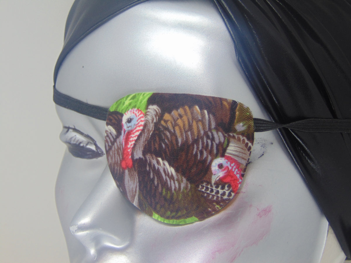 Unisex handmade eye patch "TOM TURKEY"/ 100% cotton/ eye care/ vision ...