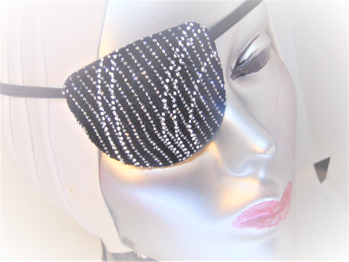 HANDMADE SEQUIN EYE PATCH "TWILIGHT ZONE"/chic/jazzy design/eye care/2 ...