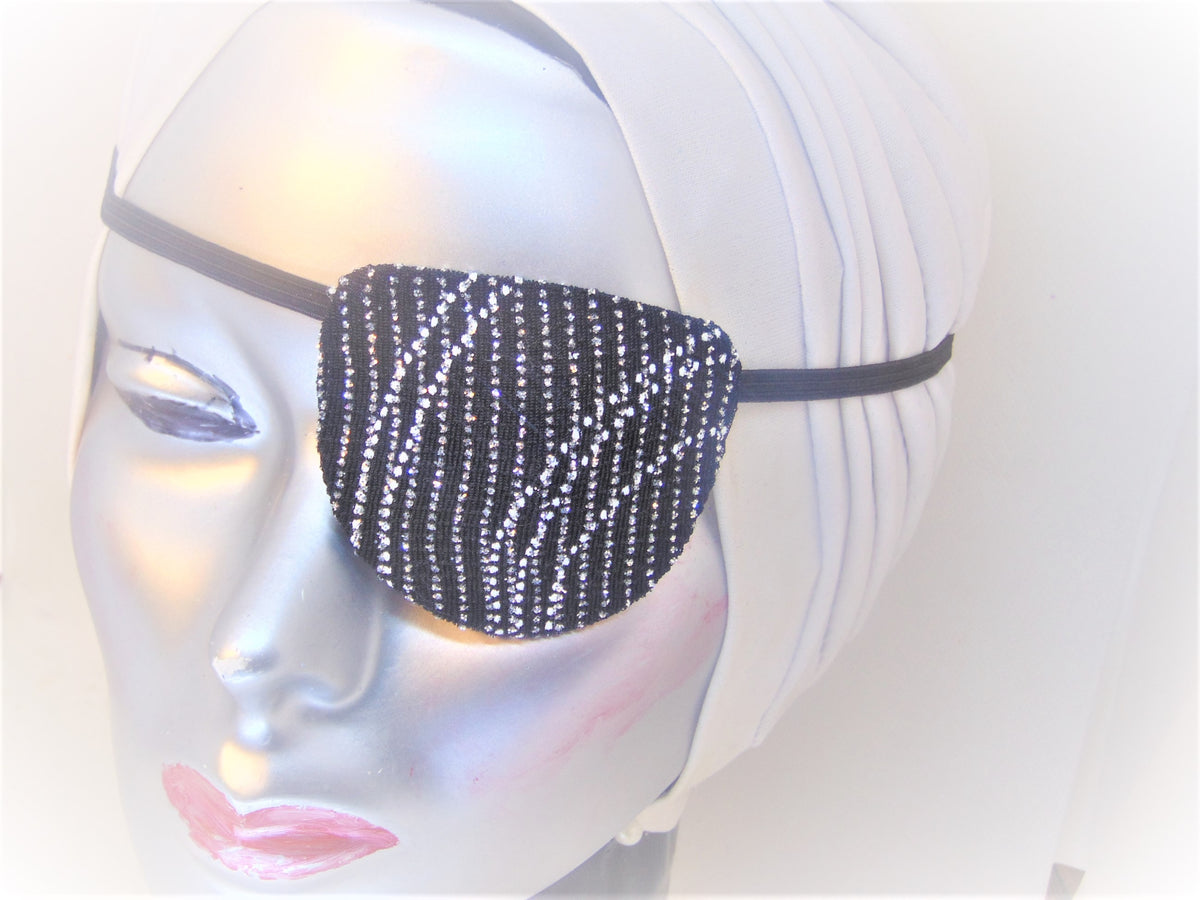 HANDMADE SEQUIN EYE PATCH "TWILIGHT ZONE"/chic/jazzy design/eye care/2 ...