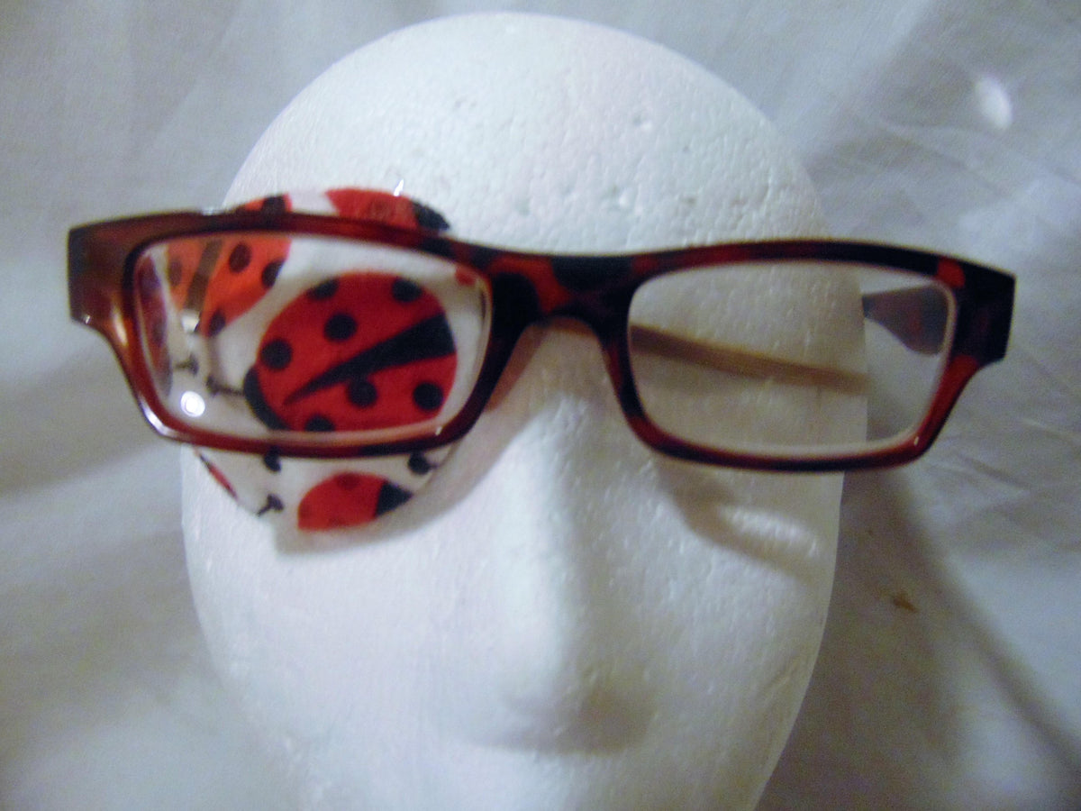 Child's handmade eye patch/LADYBUG THEME/ whimsical/ eye care/ vision ...