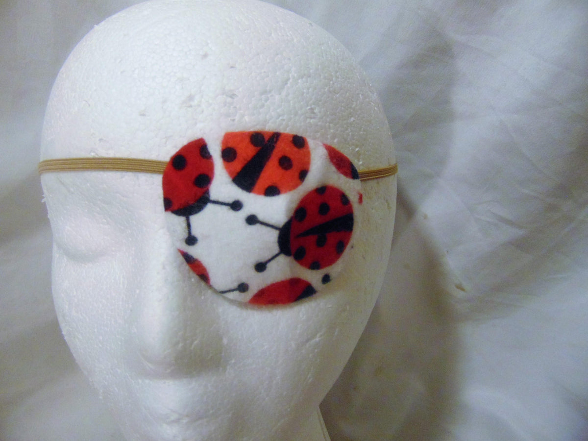 Child's handmade eye patch/LADYBUG THEME/ whimsical/ eye care/ vision ...